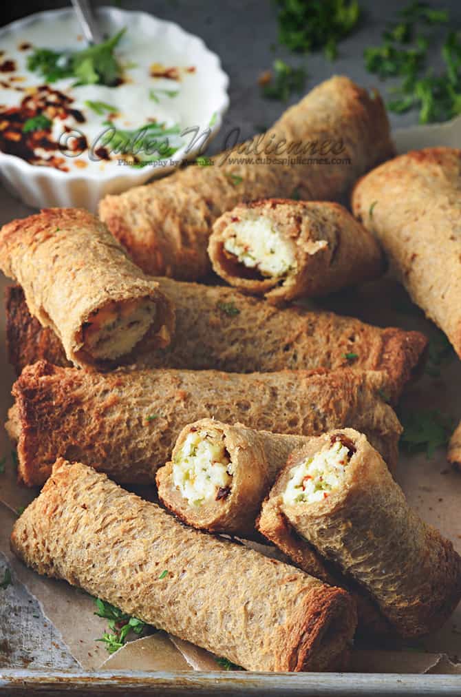 BAKED PANEER BREAD ROLL Dahi Handi Restaurant BAKED PANEER BREAD ROLL Dahi Handi Restaurant